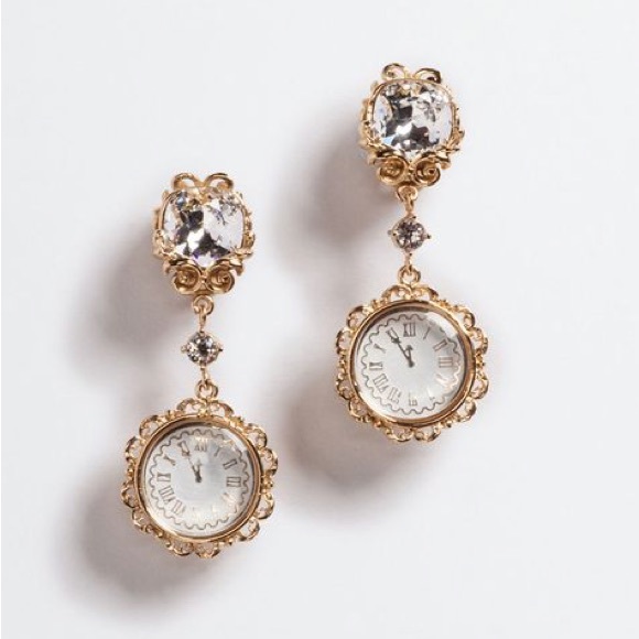 Dolce & Gabbana | Jewelry | Rarevintage Dolcegabbana Watch Earrings ...